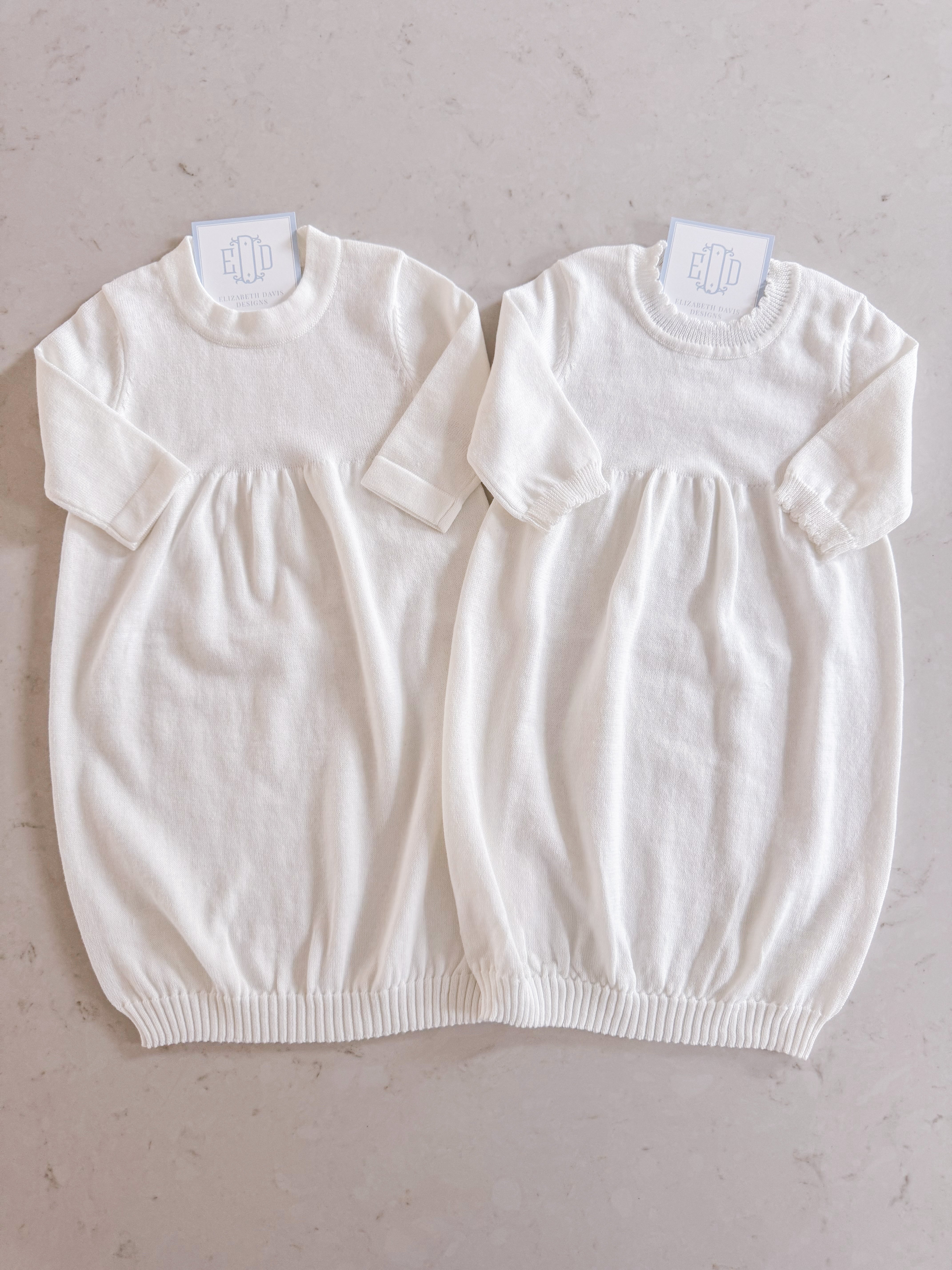 Newborn Knit Gown – Elizabeth Davis Designs