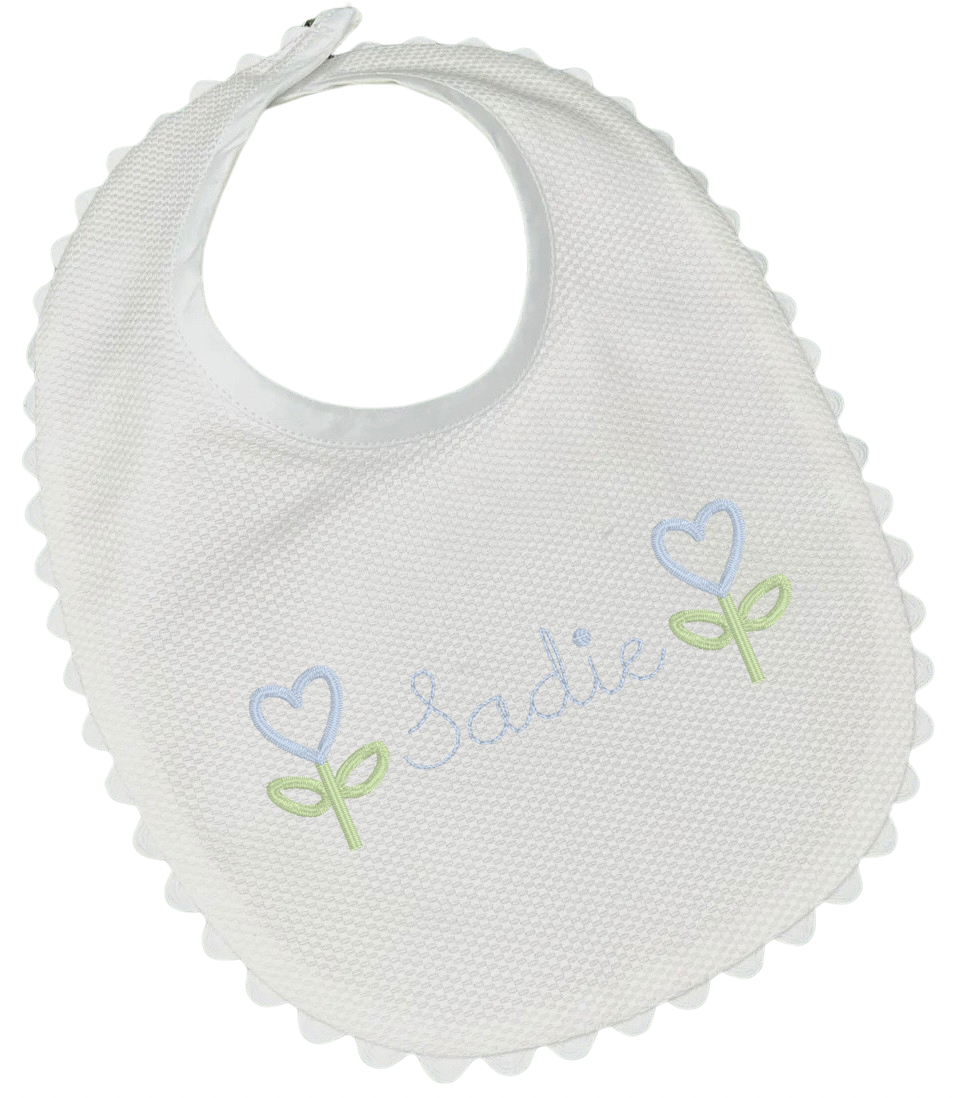 Cotton Pique Bib – Elizabeth Davis Designs